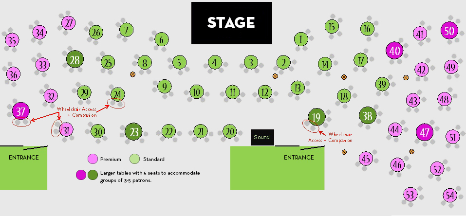 Seating Chart · Schauer Center - Performance Center and School of the Arts